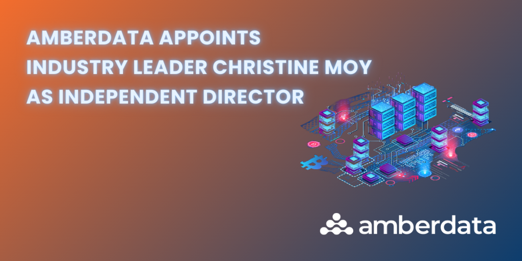 Amberdata Appoints Industry Leader Christine Moy as Independent Director